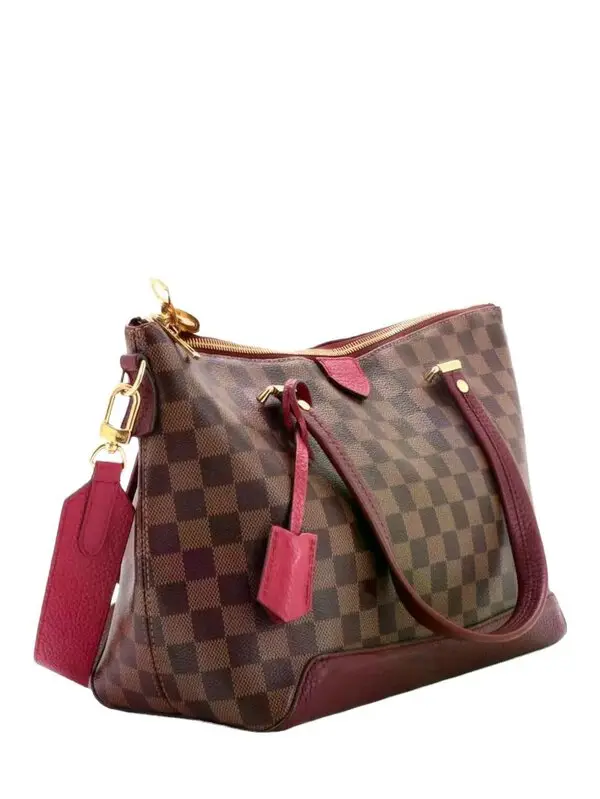 LOUIS VUITTON Hyde Park Damier Satchel - Red