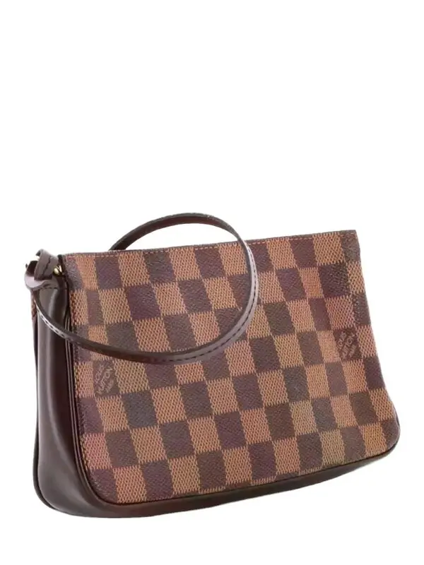LOUIS VUITTON Navona Pochette Accessoires Damier Clutch - Brown