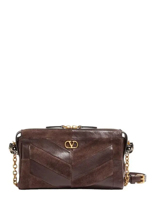Valentino Garavani Panthea Small Shoulder Bag - Ebony