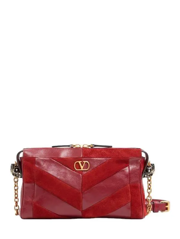 Valentino Garavani Panthea Small Shoulder Bag - Red