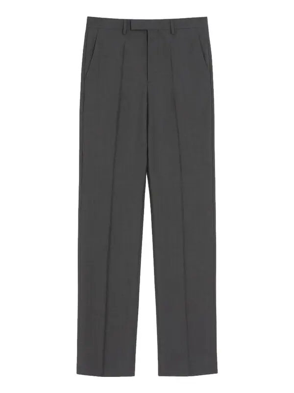 Valentino Garavani Wool Mohair Trousers - Dark Grey