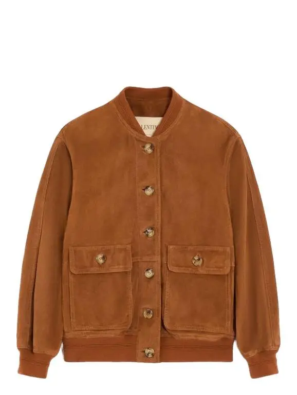 Valentino Garavani Suede Caban - Tobacco