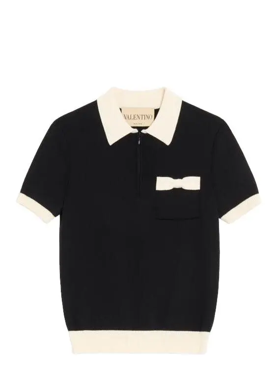 Valentino Garavani Cotton Jumper - Black/latte
