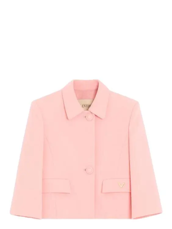 Valentino Garavani Wool Crepe Jacket - Pink