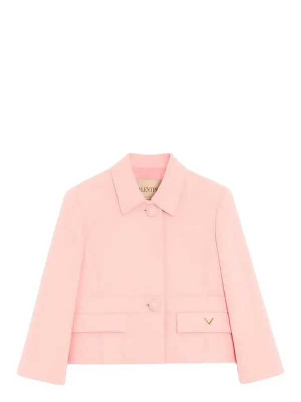 Valentino Garavani Wool Crepe Jacket - Pink