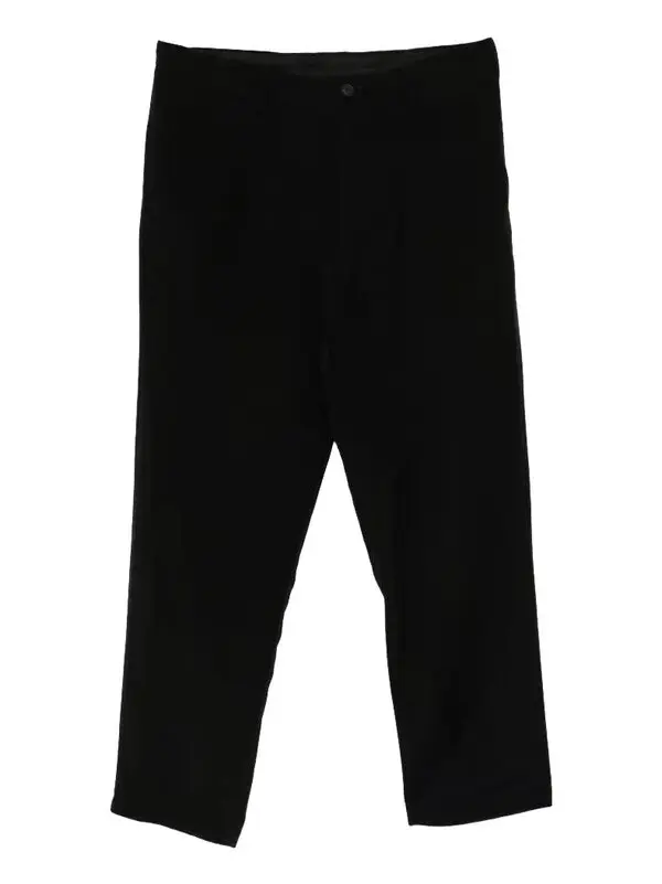 Yohji Yamamoto Drawstring Wide-leg Trousers - Black