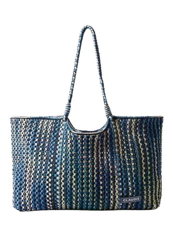 Claudie Pierlot Braided Handle Tote Bag - Blue