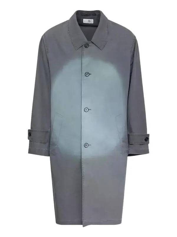 MAISON MARGIELA Button-front Single-breasted Coat - Grey