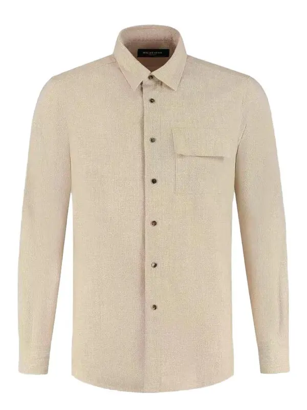Kiton Buba Flap-pocket Long-sleeve Shirt - Neutrals