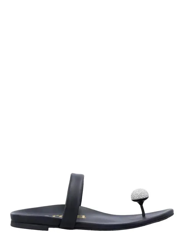 PEDRO GARCIA Bria Crystal-embellished Sandals - Black