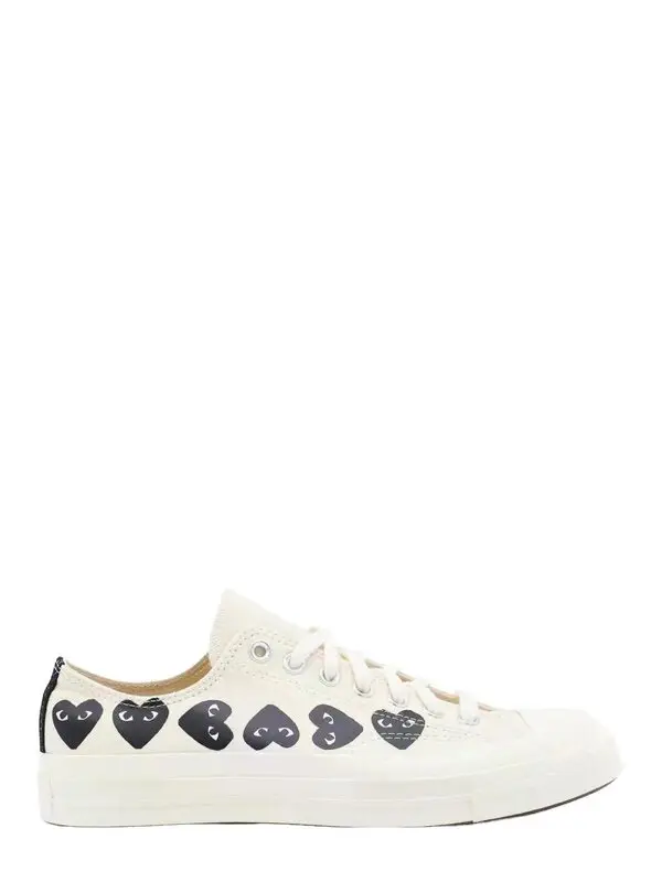 CONVERSE X COMME DES GARONS PLAY Play Heart-print Sneakers - Neutrals