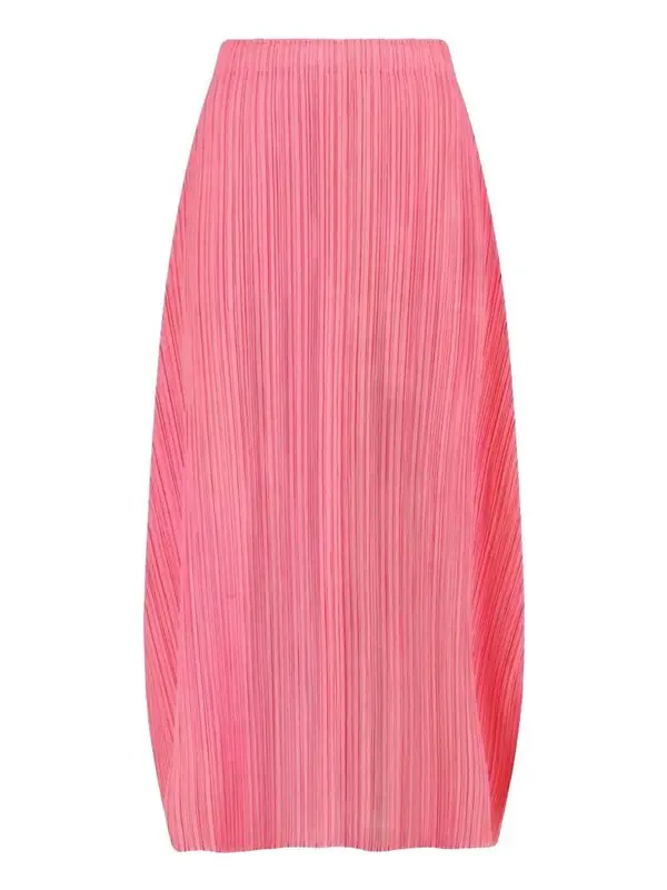 Issey Miyake Pleated Midi Skirt - Pink