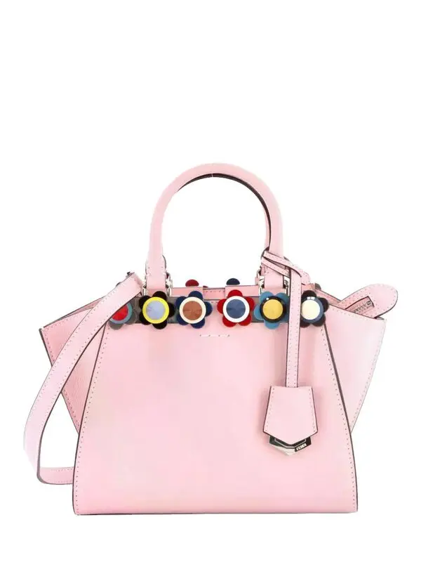 Fendi Flowerland 3jours Embellished Mini Satchel - Pink