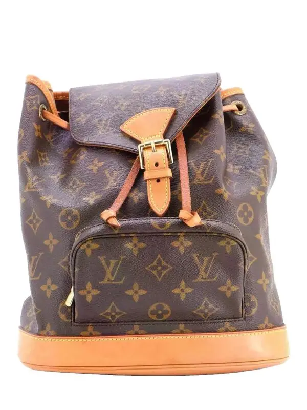 LOUIS VUITTON Vintage Montsouris Monogram Canvas Mm Backpack - Brown
