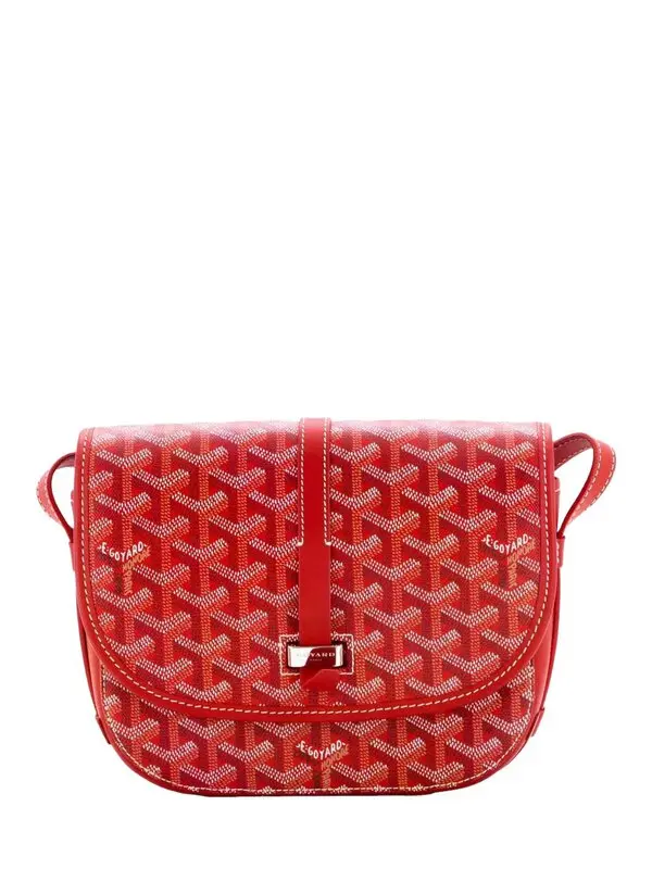 Goyard Belvedere Ii Pm Messenger Bag Coated Canvas - Red