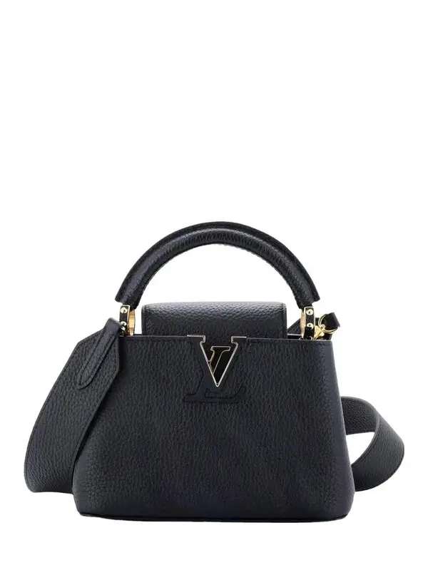 LOUIS VUITTON Capucines Mini Satchel - Black
