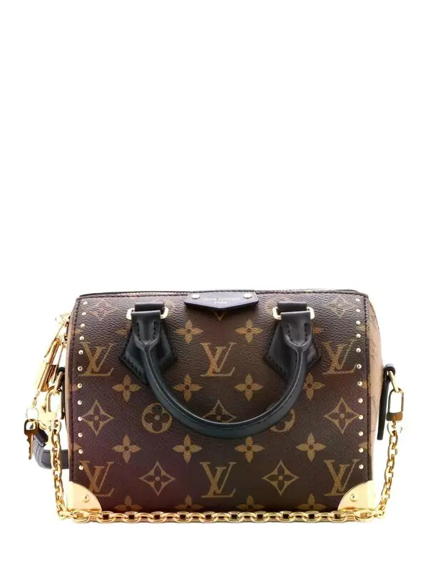 LOUIS VUITTON Speedy Trunk 20 Satchel Reverse Monogram - Brown