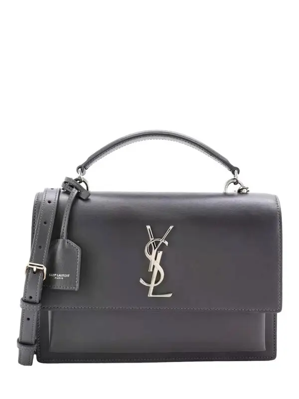 Saint Laurent Sunset Top Handle Medium Shoulder Bag - Grey