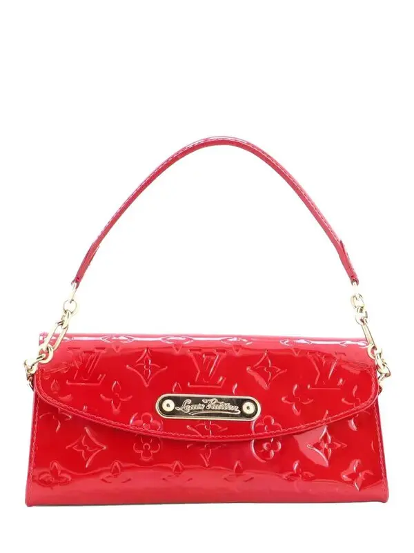 LOUIS VUITTON Sunset Boulevard Monogram Vernis Clutch - Red