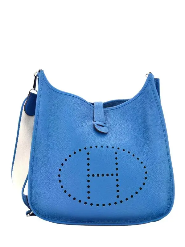 Hermès Evelyne Iii Clemence Gm Crossbody Bag - Blue