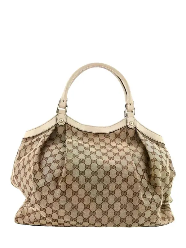 Gucci Sukey Gg Canvas Large Tote Bag - Brown