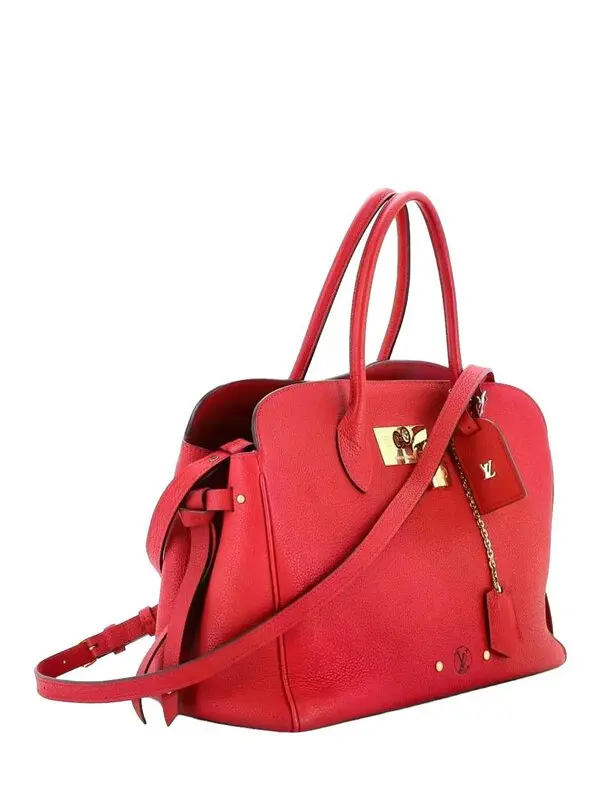 LOUIS VUITTON Milla Mm Satchel Veau Nuage Calfskin Handbag - Red