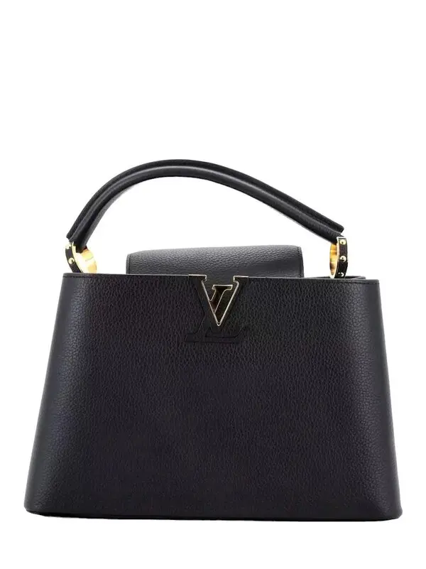 LOUIS VUITTON Capucines Pm Satchel - Black