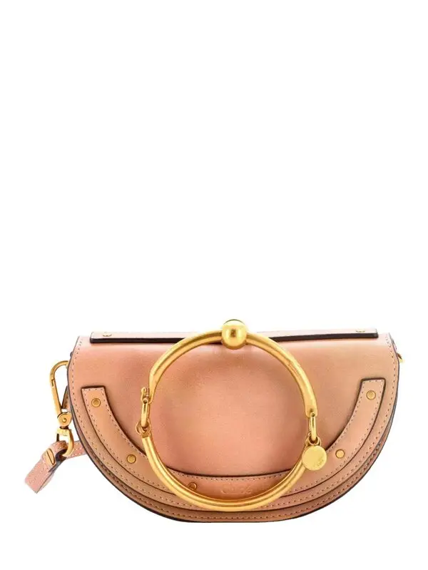 Chloé Nile Mini Leather Crossbody Bag - Neutrals