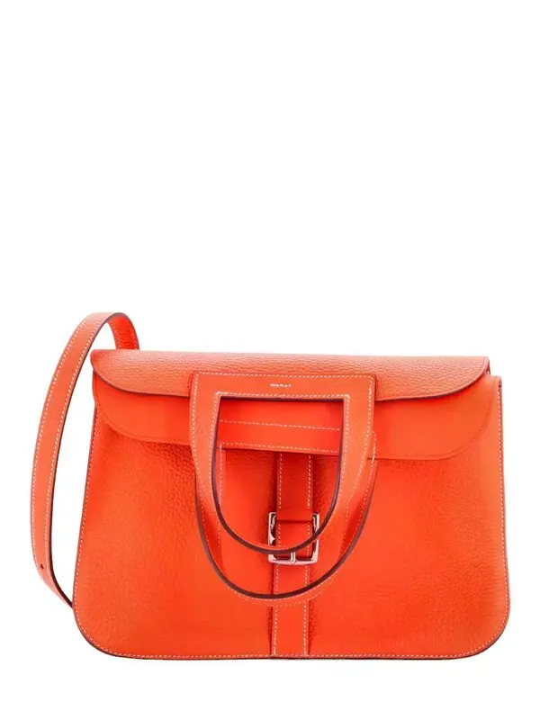 Hermès Halzan 31 Shoulder Bag - Orange