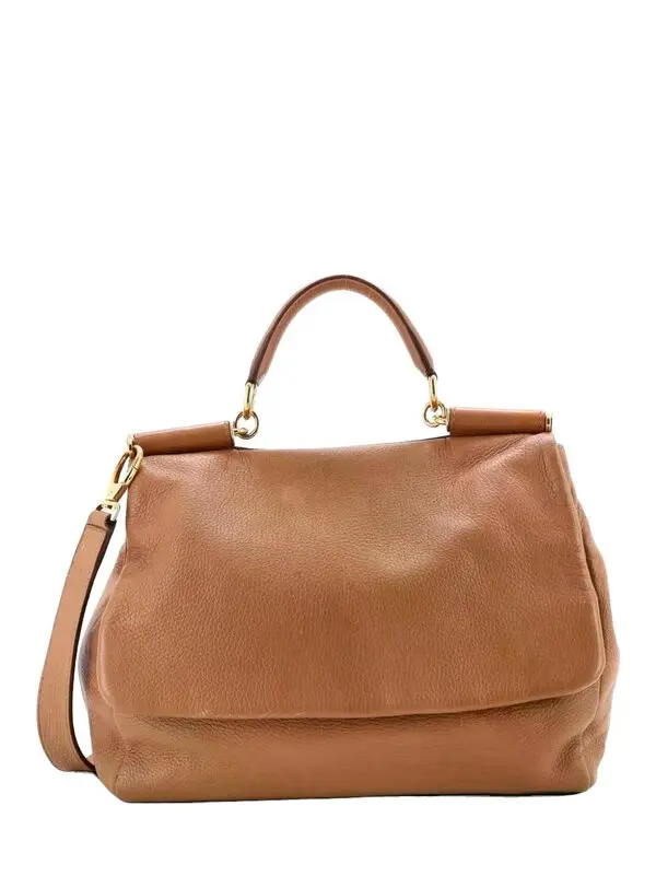 Dolce & Gabbana Soft Miss Sicily Large Shoulder Bag - Brown
