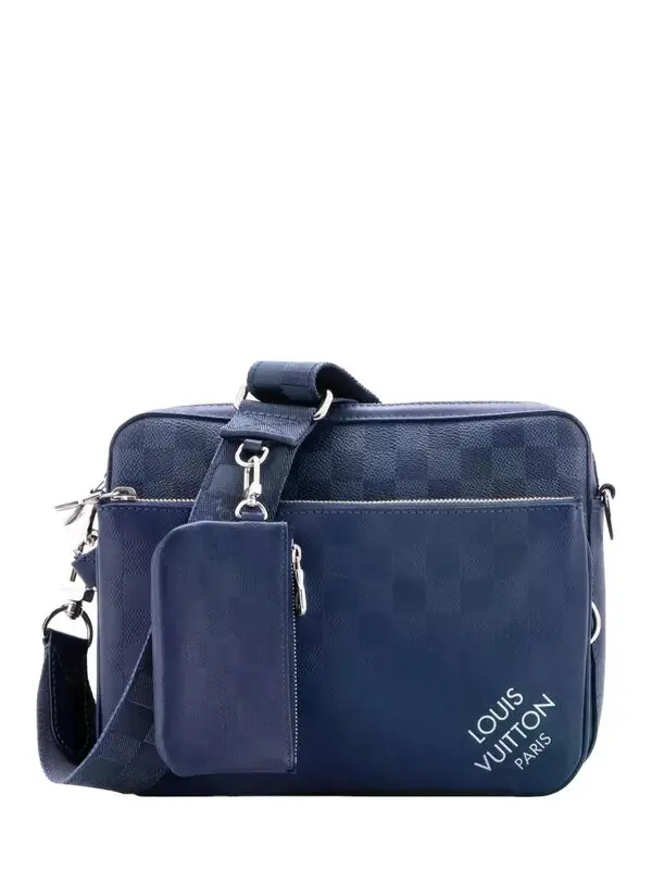 LOUIS VUITTON Trio Messenger Damier Infini Leather Crossbody Bag - Blue