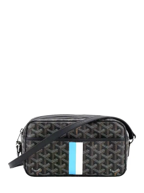 Goyard Cap Vert Printed Coated Canvas Crossbody Bag - Black