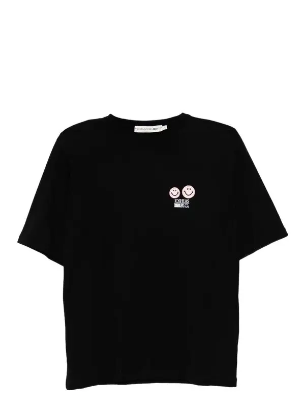 Joshua Sanders Smiley-print T-shirt - Black