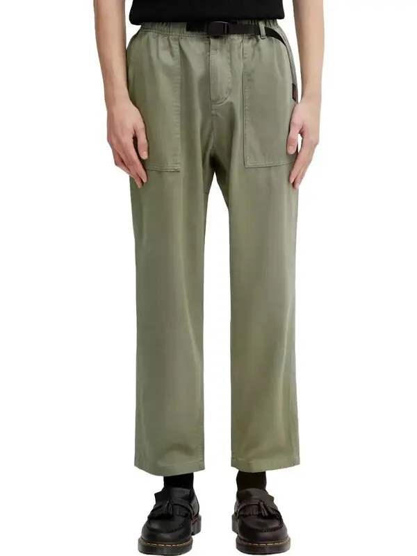 Gramicci Belted Patch-pocket Trousers - Green