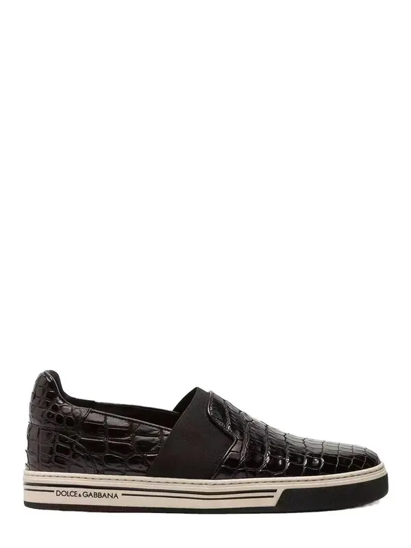 Dolce & Gabbana Leather Sneakers - Black