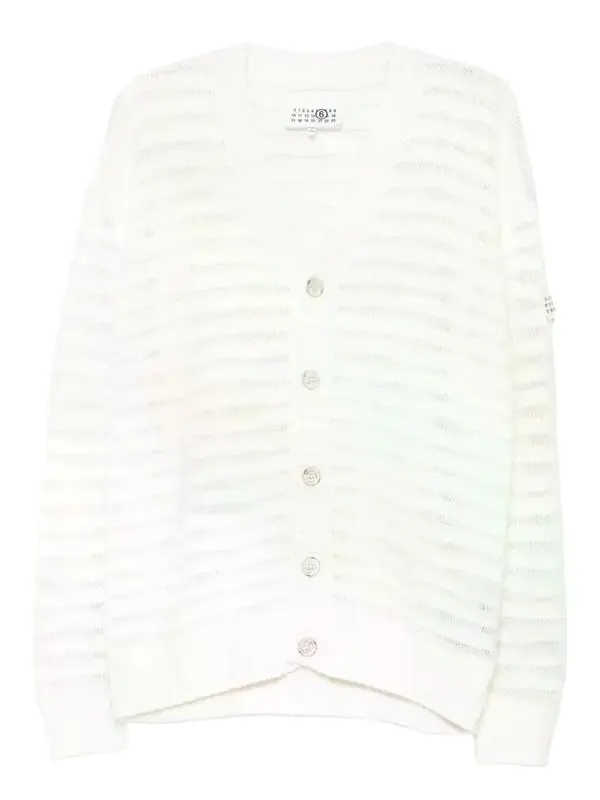 MAISON MARGIELA V-neck Cardigan - White