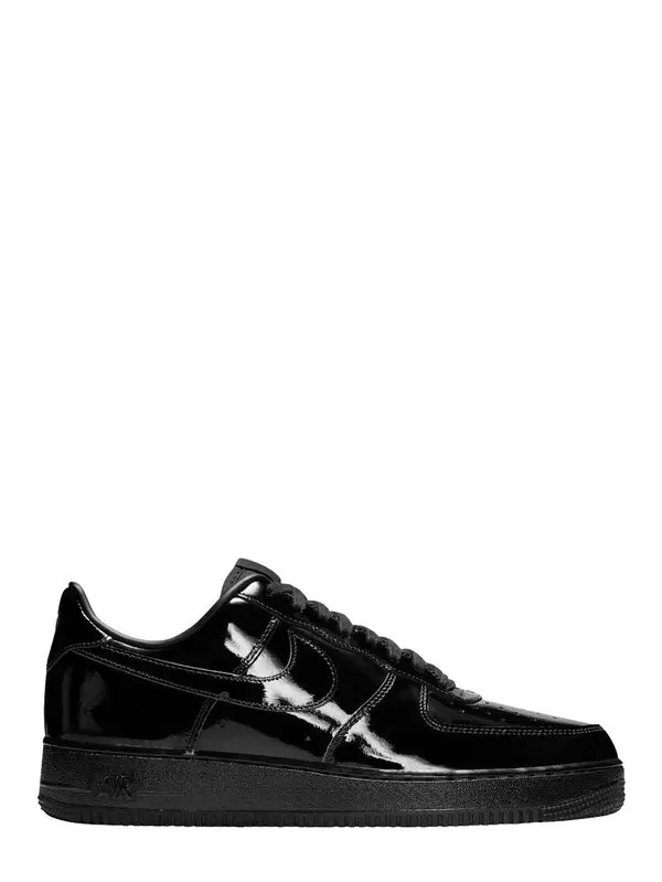 Nike Air Force 1 Low Patent Leather Sneakers - Black
