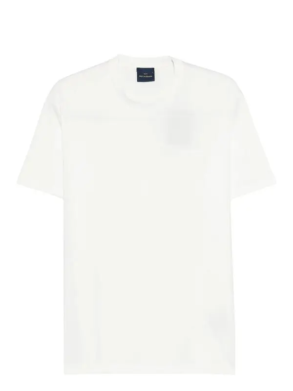 Paul & Shark Cotton T-shirt With Tone-on-tone Logo Embroidery - White
