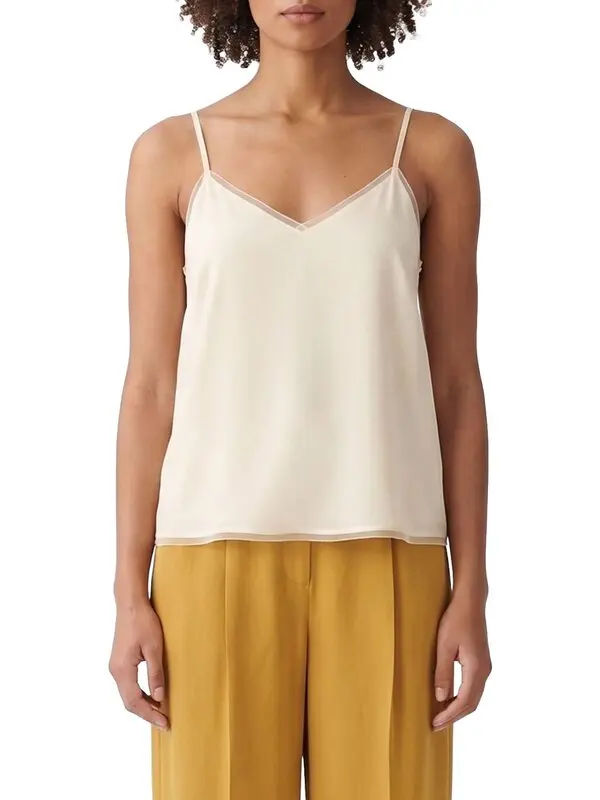 Fabiana Filippi Spaghetti Strap Camisole - Butter