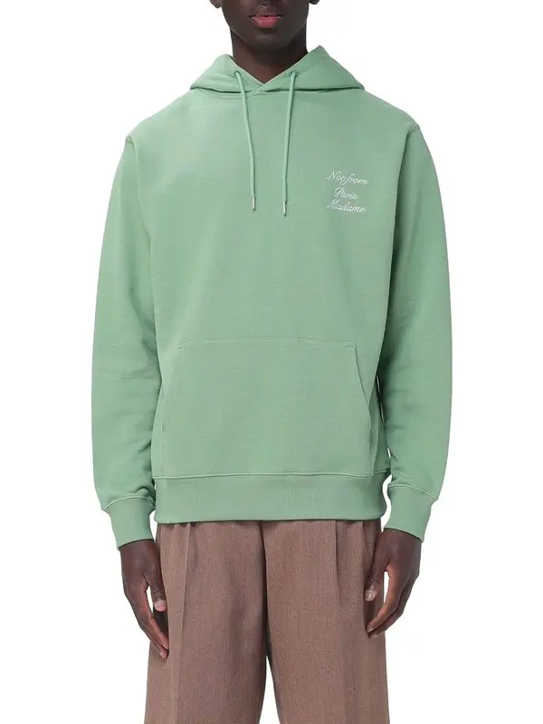 Drole De Monsieur Embroidered Hoodie - Green