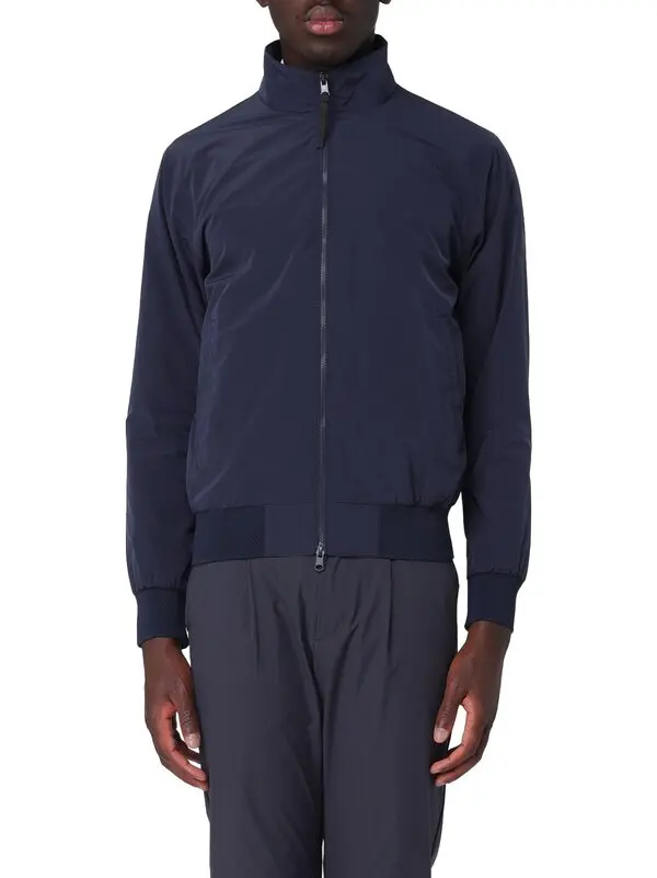 PEOPLE OF SHIBUYA Polyester Bomber Jacket - Navy