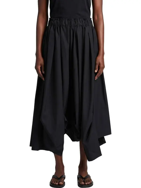 Comme Des Garçons Gathered Pleated Shorts - Black