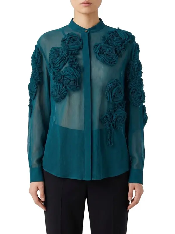 Dries Van Noten Embellished Shirt - Green