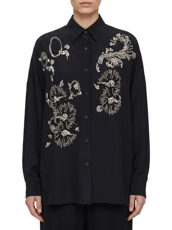 Dries Van Noten Embellished Shirt - Black