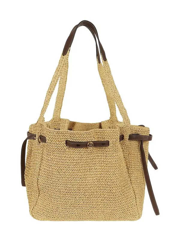 Tory Burch Woven Tote Bag - Beige