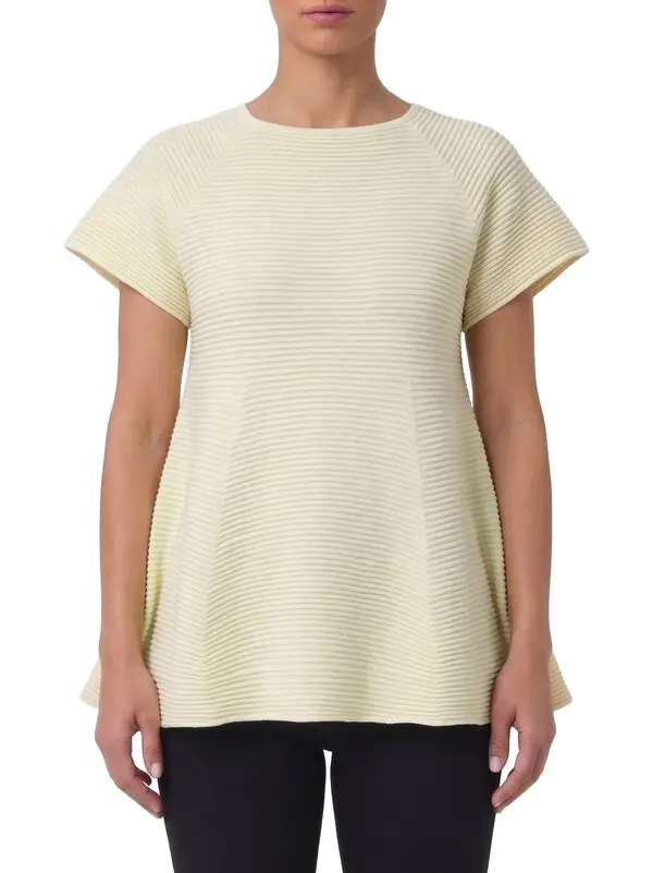 Issey Miyake A-line Short-sleeved Mini Dress - Yellow