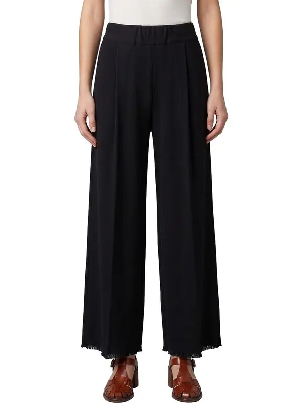 Issey Miyake Wide Leg Trousers - Black