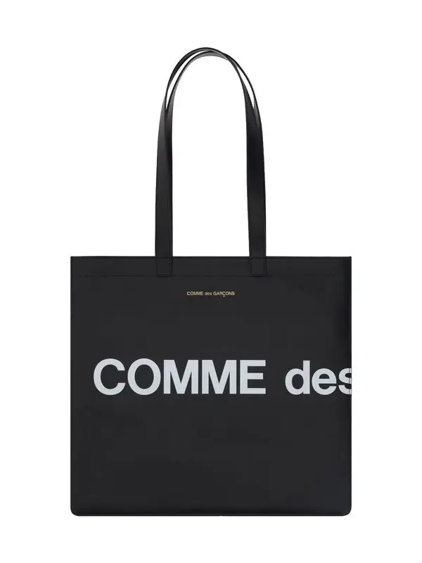 Comme Des Garçons Logo Tote Bag - Black