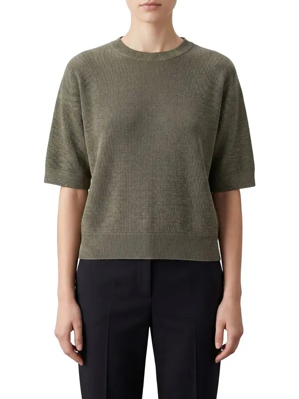 Brunello Cucinelli Ribbed Knit Pullover - Green