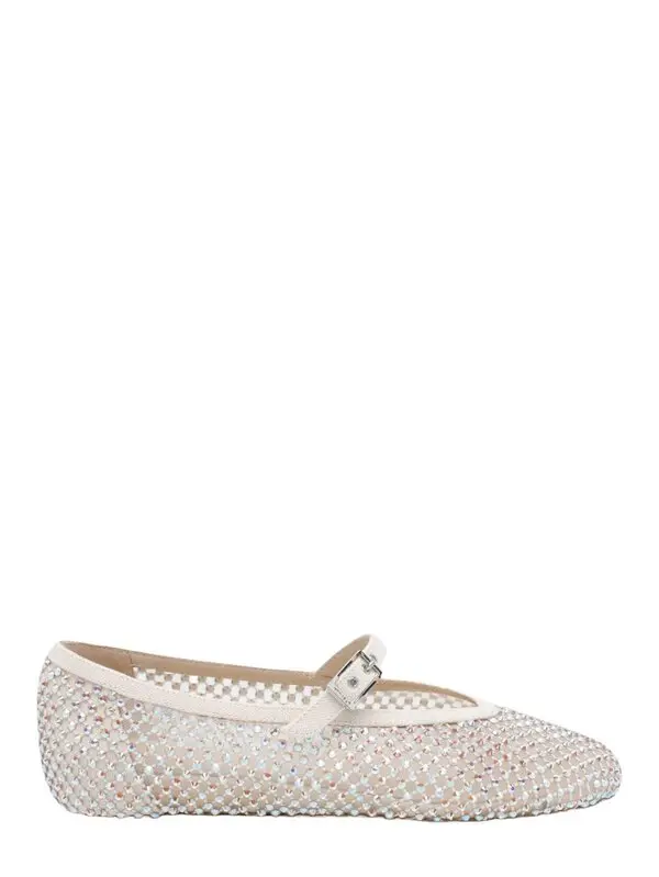 LE SILLA Embellished Ballet Flats - White